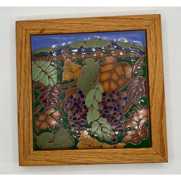 Triton | Kitchen | Gorgeous Vineyard Scene Triton Tile Hand Painted ...